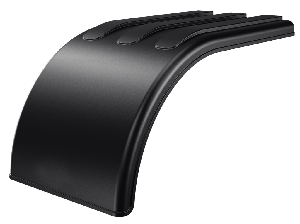FX66P 66" Poly Half Fender - Black - Class Eight Manufacturing Inc.